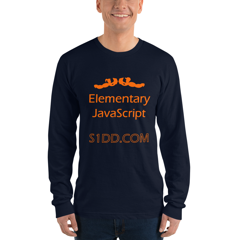Elementary JavaScript Long sleeve t-shirt – S1DD.COM